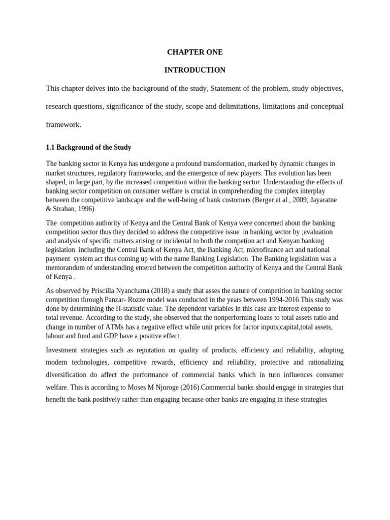 Chapter One | PDF | Survey Methodology | Qualitative Research