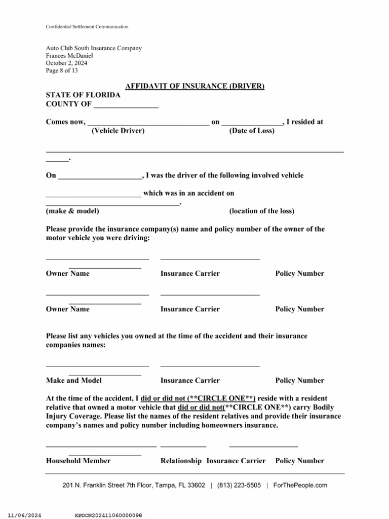 Affidavits To Sign | PDF