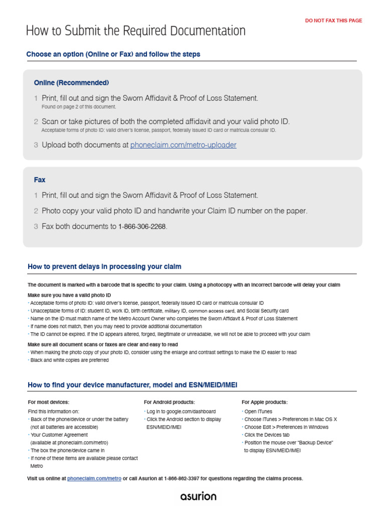 Asurion F 017 08 Men Rev 2015 | PDF