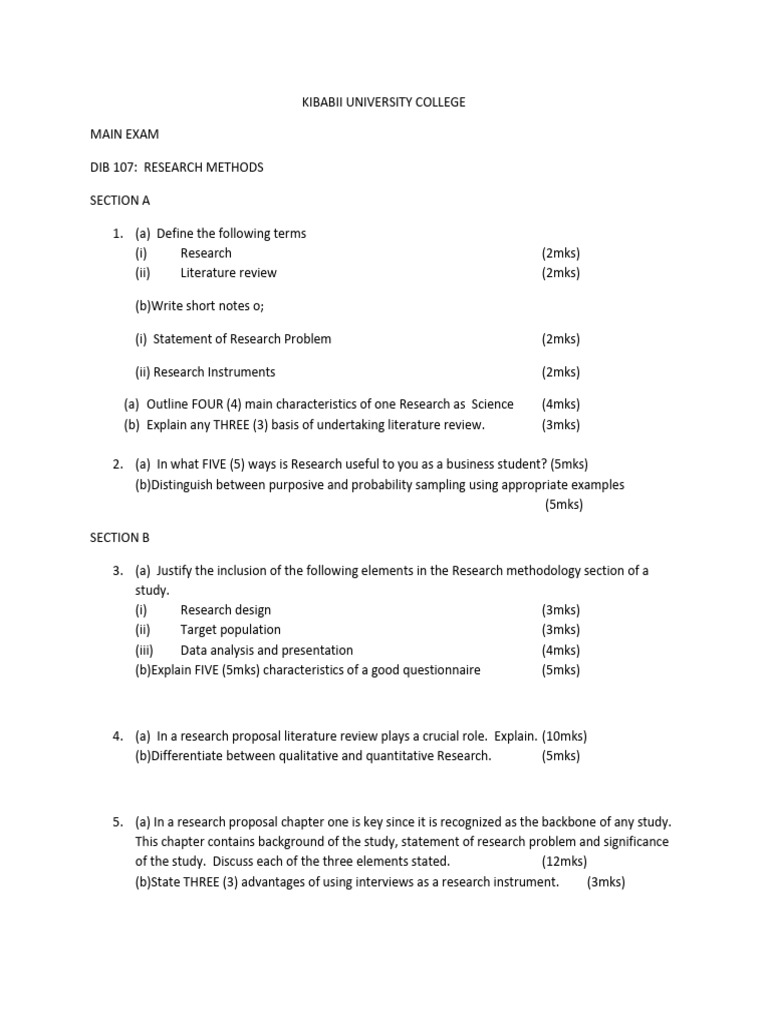 Dib 107 Research Methods | PDF | Methodology | Procedural Knowledge