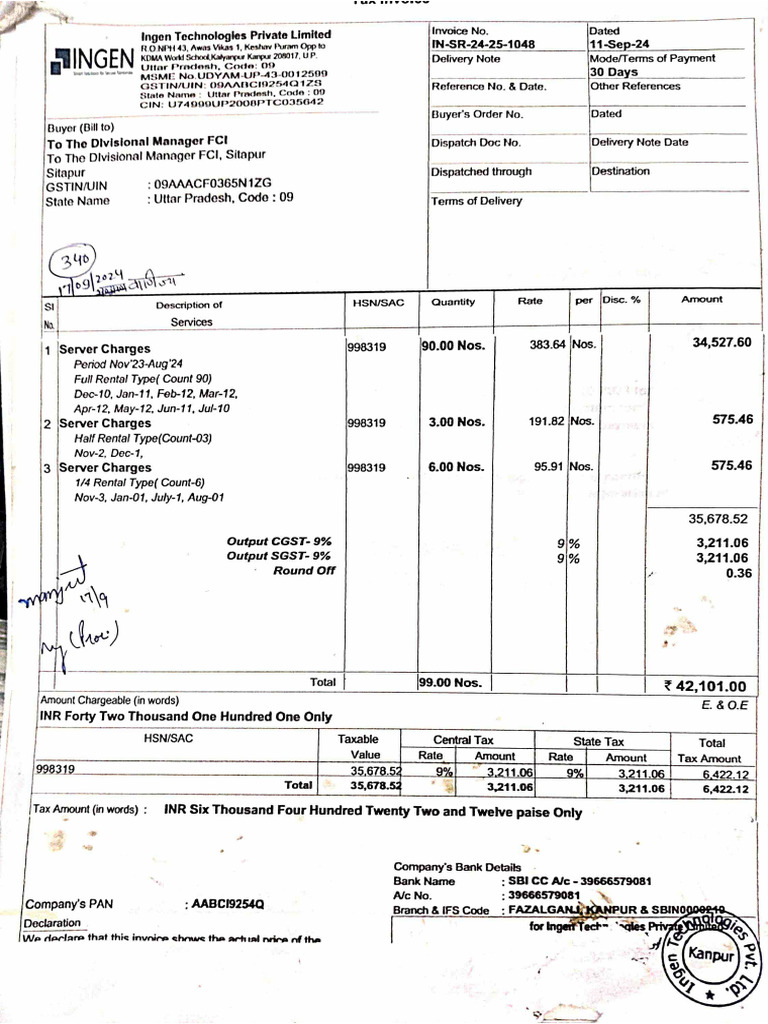 Ingen Technology Gps Bill | PDF