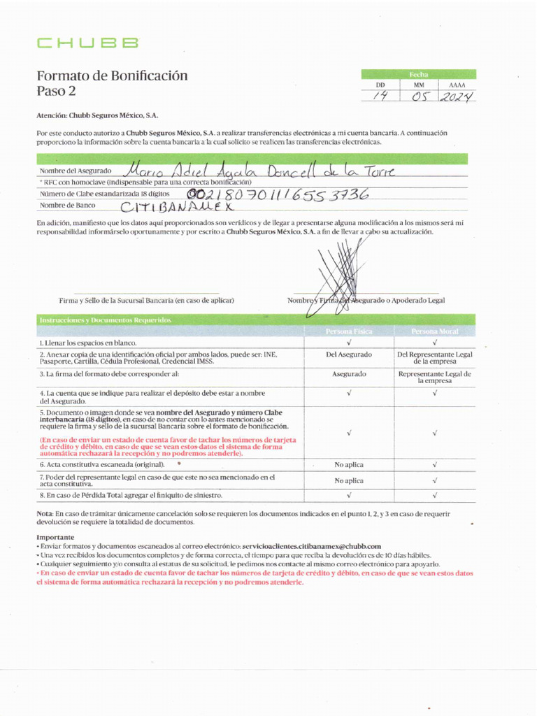 Formato de Bonificacion | PDF