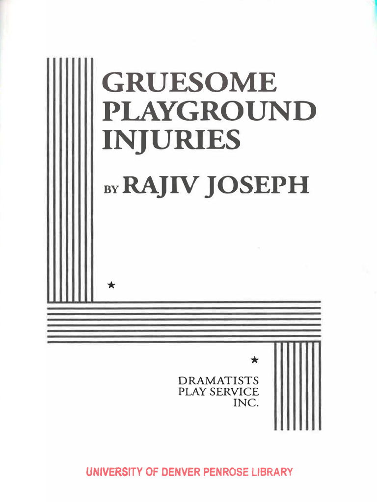 Gruesome Playground Injuries Analysis | PDF