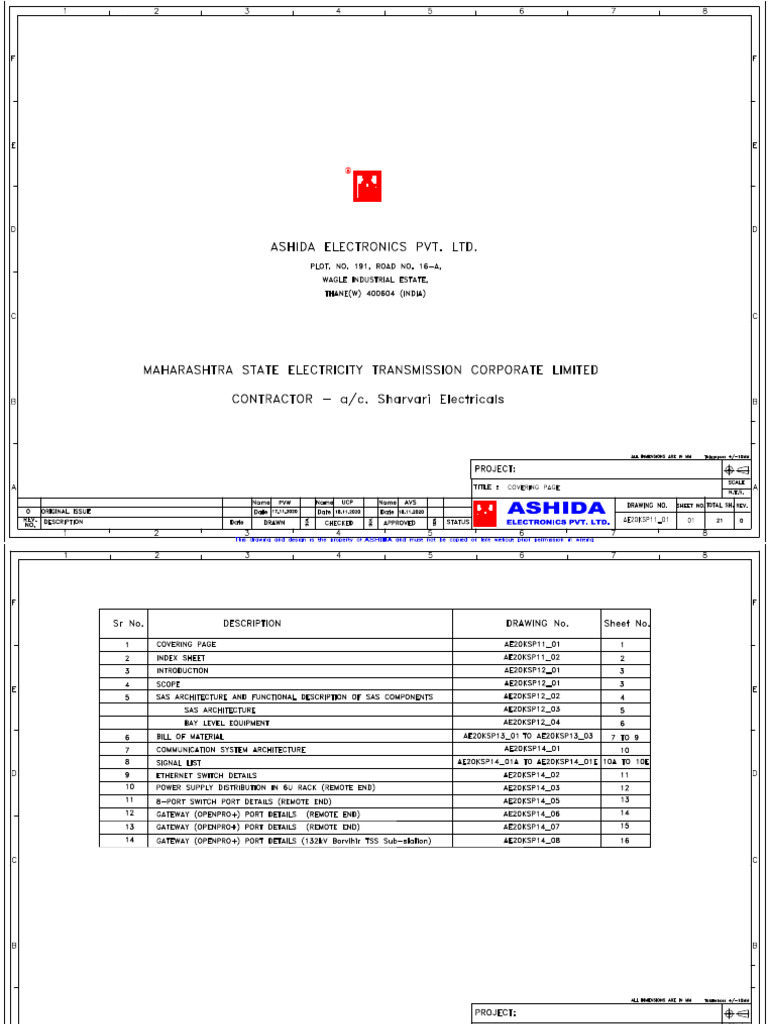 132KV Borvihir TSS - Rev0 | PDF | Electrical Substation | Scada