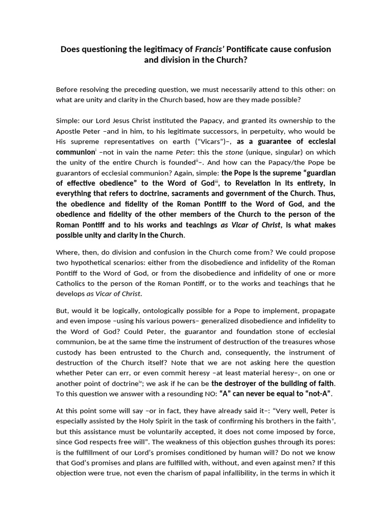 Questioning_Francis_Legitimacy_Does_NOT_Cause_Ecclesial_Confusion ...