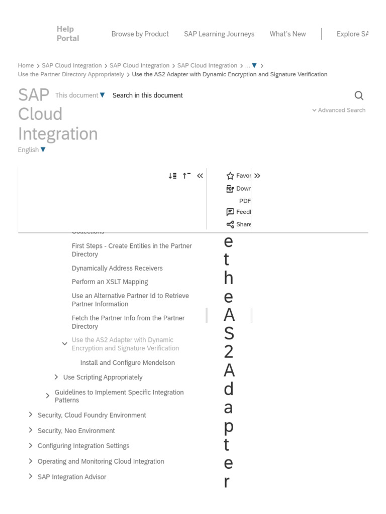 Use The AS2 Adapter With Dynamic Encryption and Signature Verification - SAP Help Portal | PDF ...