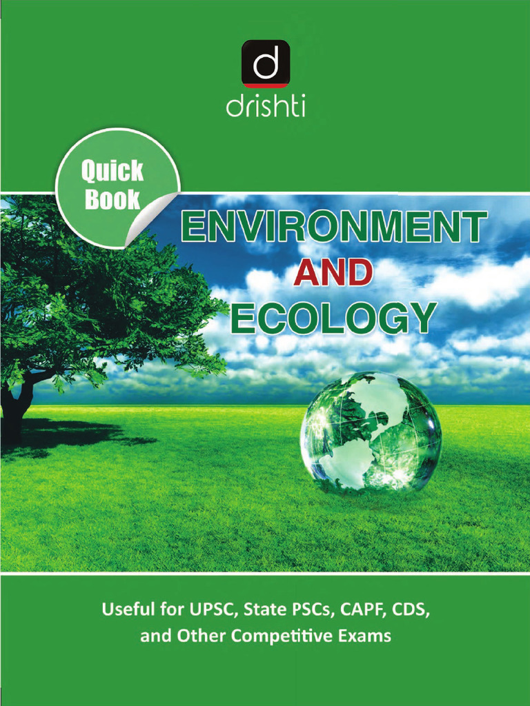 Drishti Quick Book: Environment & Ecology | PDF | Ecosystem | Forests