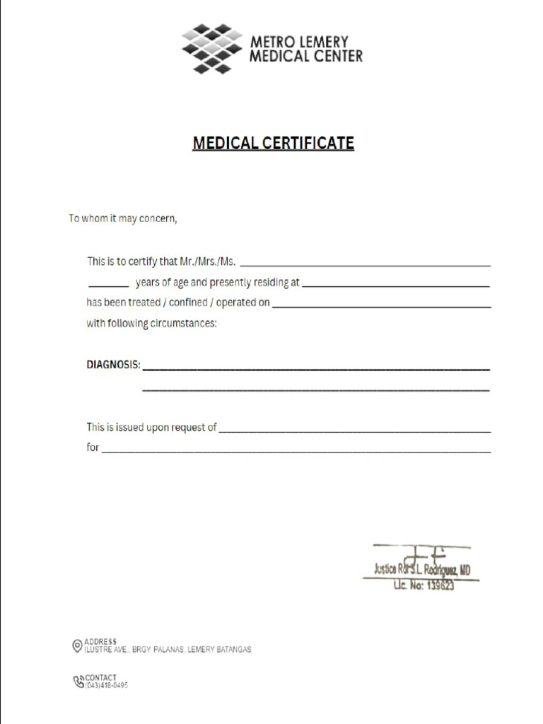 Med Cert | PDF