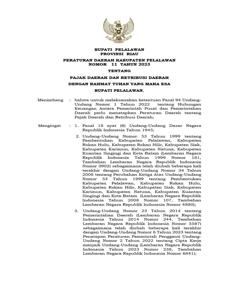 Perda PDRD 2023 | PDF