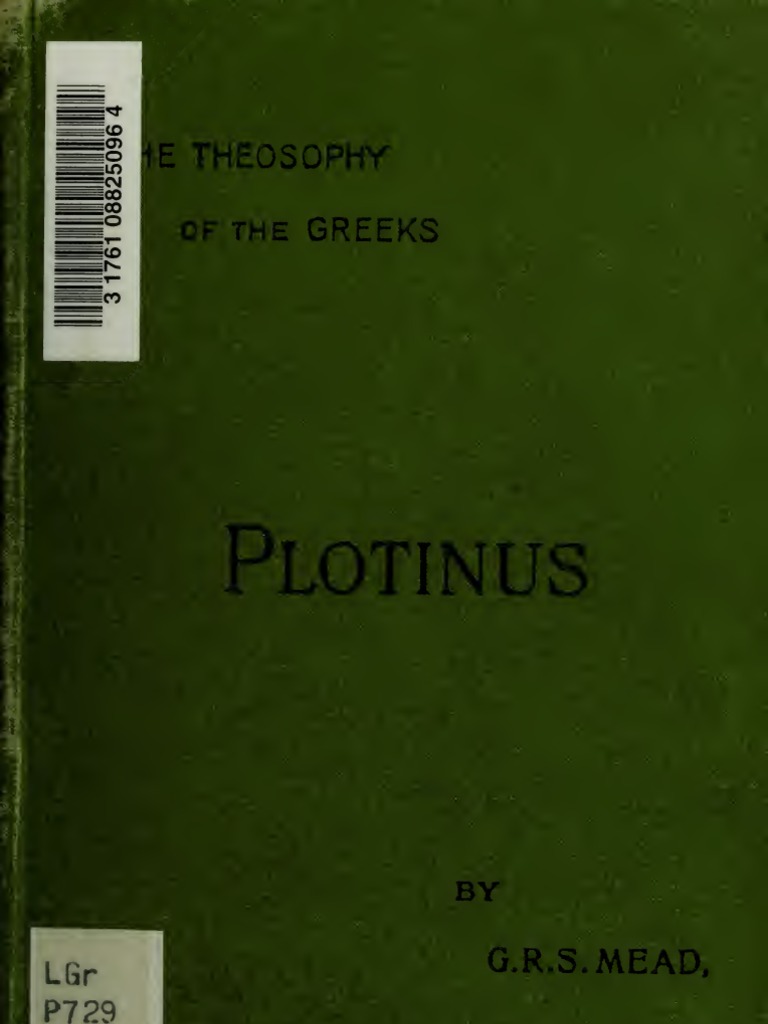 Plotinus: Theosophy