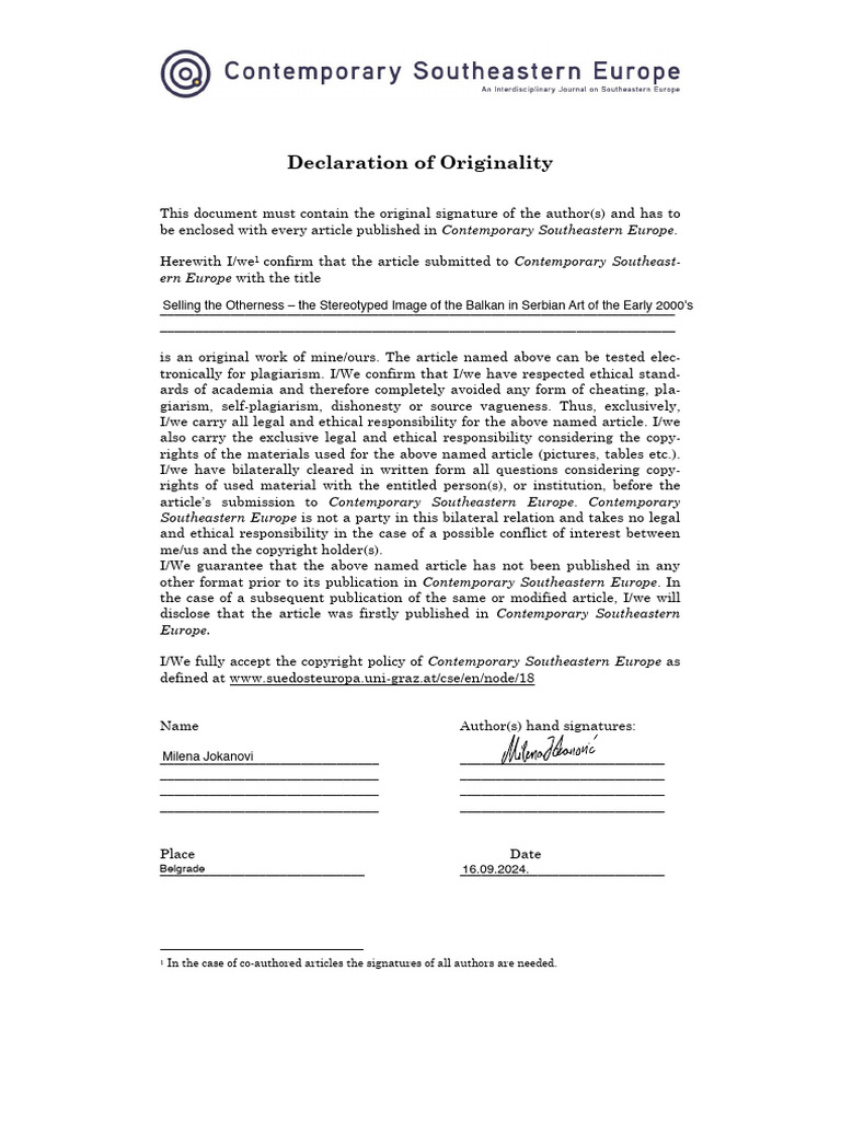 Cse Declaration Of Originality Pdf Plagiarism Business Law
