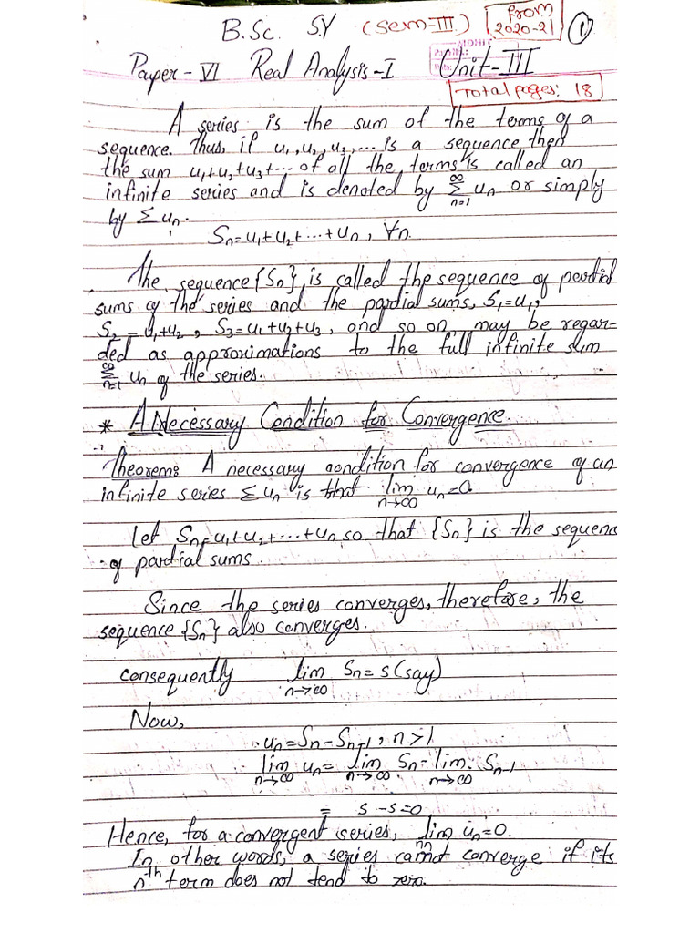 Real Analysis Unit III Sem III | PDF