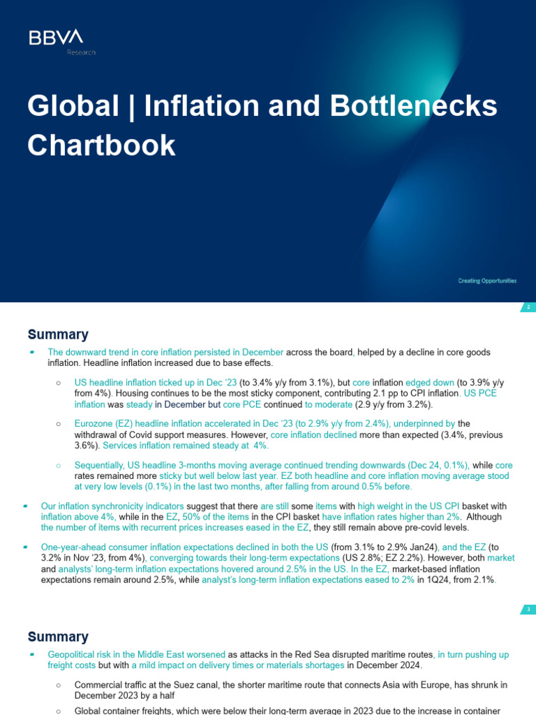 Global Inflation and Bottlenecks Dec 2023 | PDF | Inflation | Consumer ...