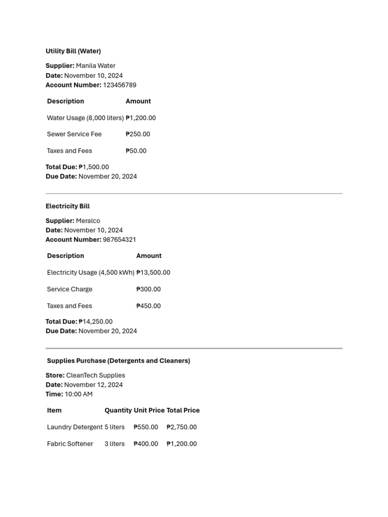 Expense Receipts | PDF | Prices | Fee