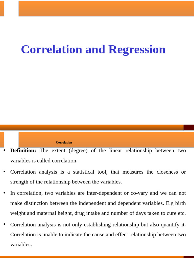 correlationandregression1-200905162711 | PDF | Scatter Plot | Multivariate Statistics