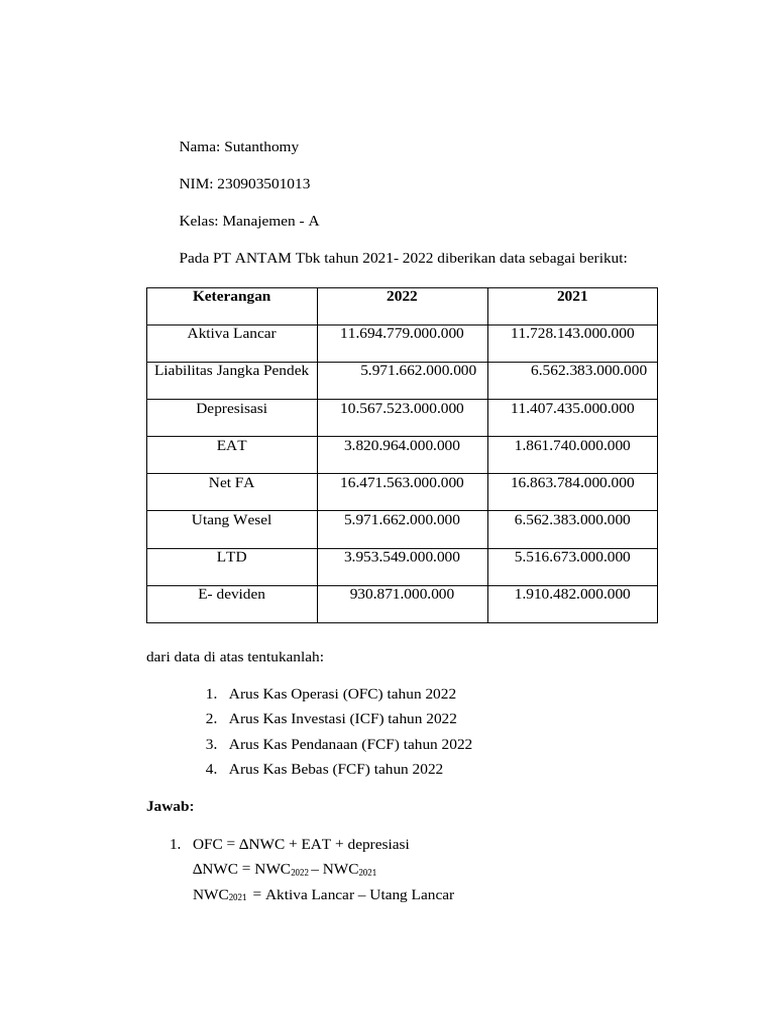 Arus Kas | PDF | Pengelolaan Keuangan & Uang | Teknologi & Rekayasa