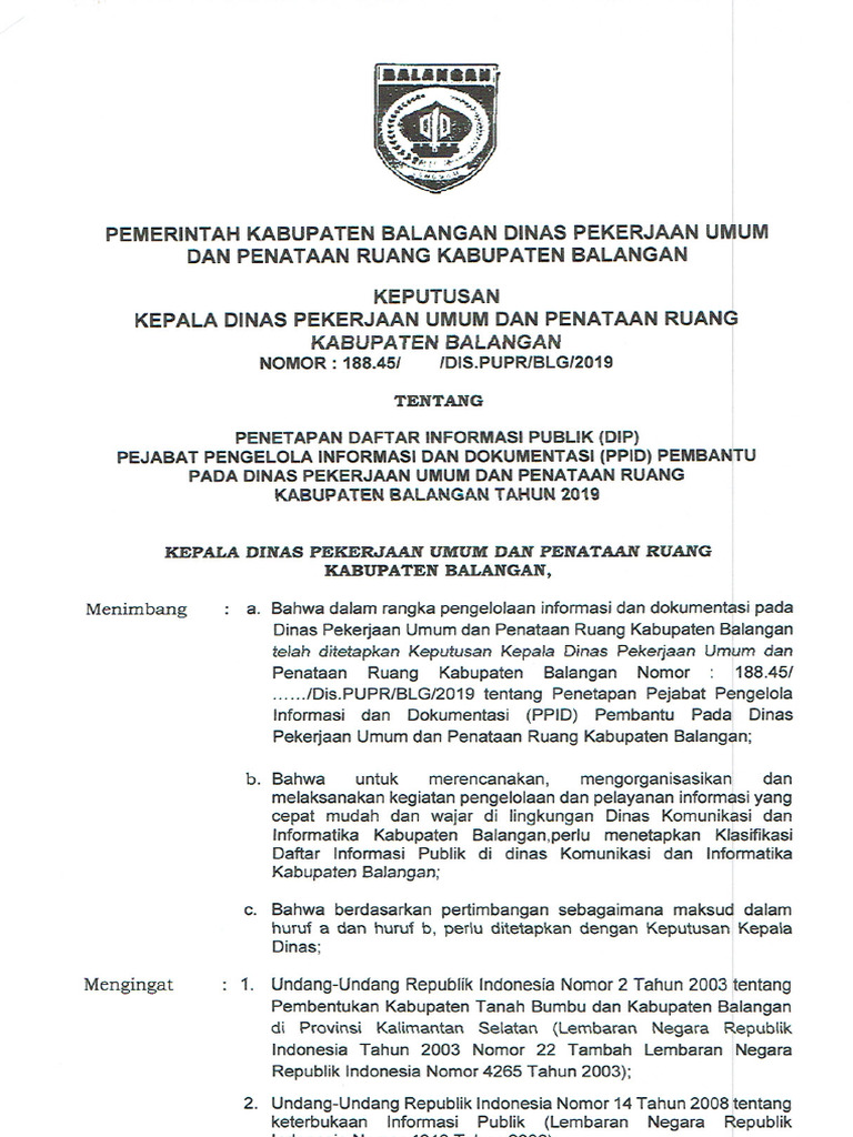 SK Dip Dpupr 2019 | PDF