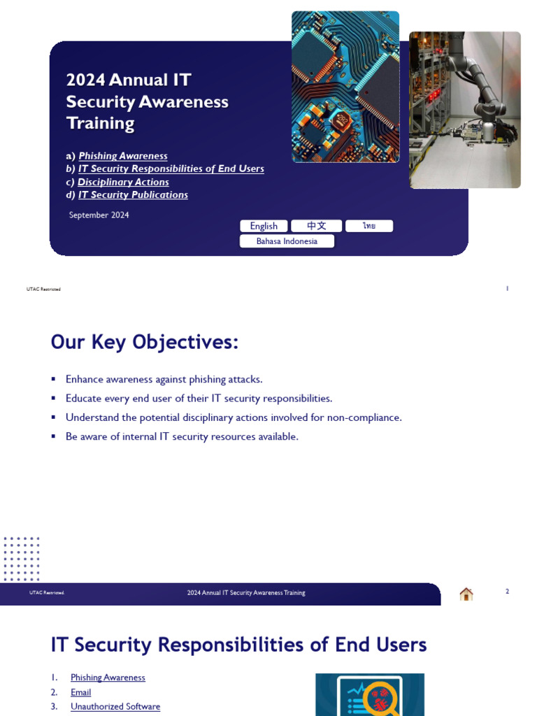 2024 IT Security Awareness Training | PDF | Security | Computer Security