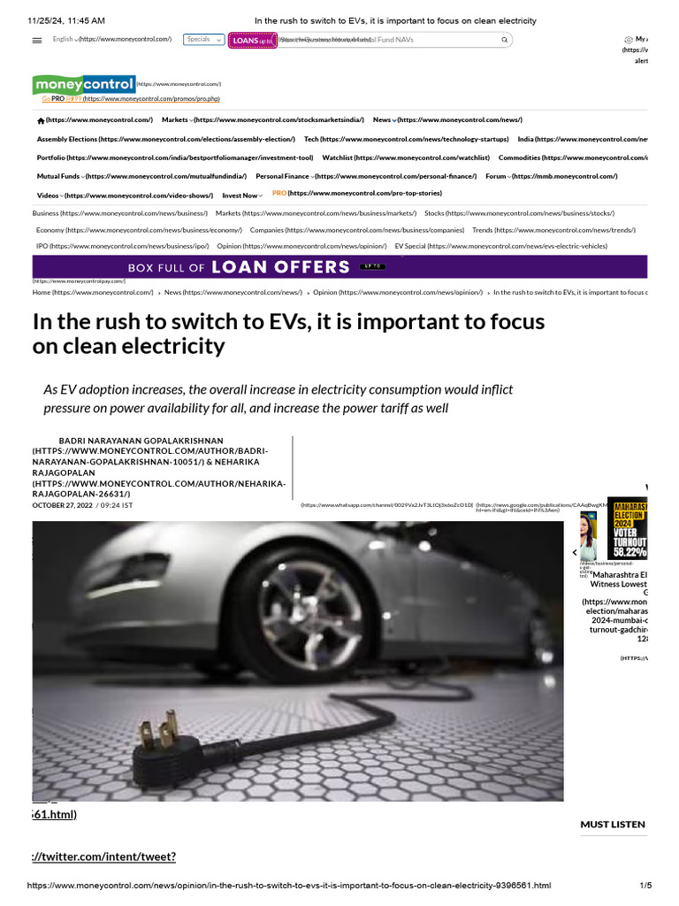 In The Rush To Switch To EVs, It Is Important To Focus On Clean ...