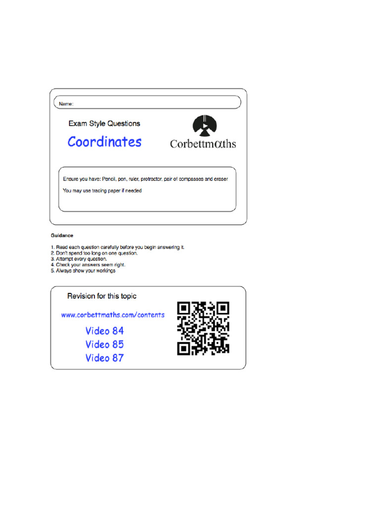 Coordinates | PDF