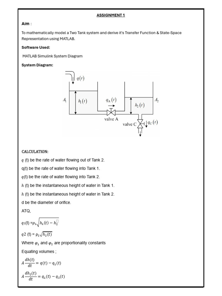 Report 1 | PDF | Mathematical Objects | Mechanics