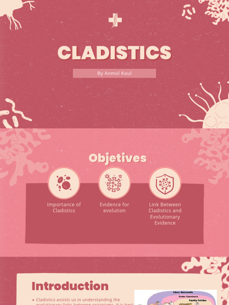 Anmol Koul's Biology PPT On Cladistics | PDF | Evolution | Phylogenetics