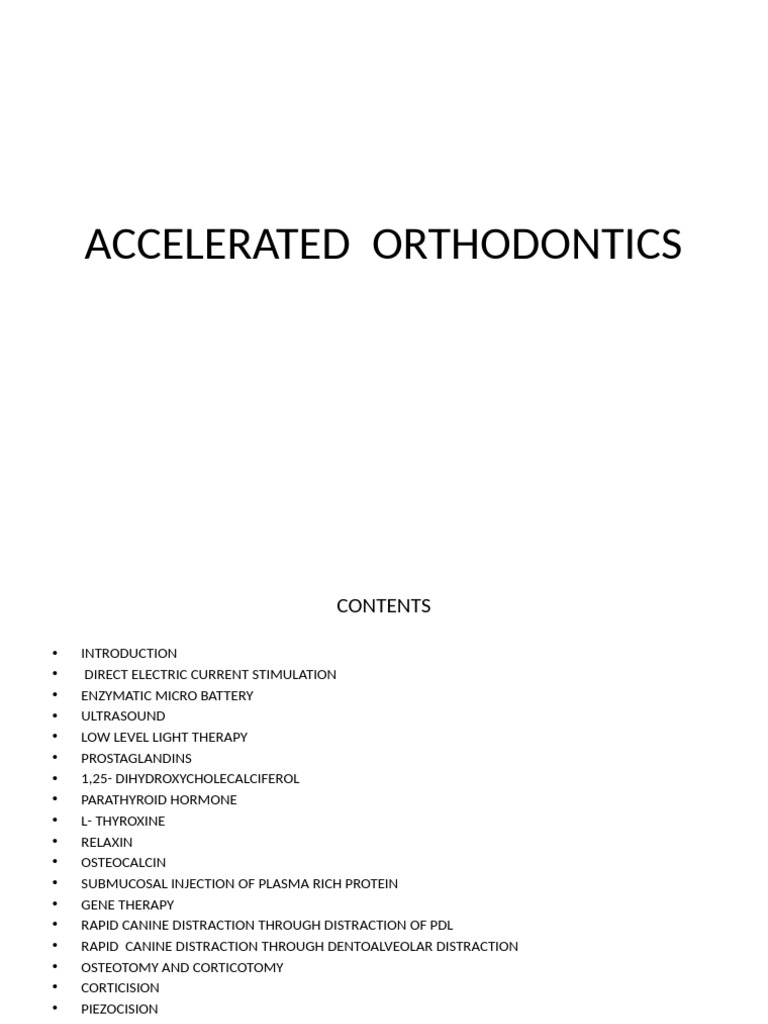 Accelerated Orthodontics Guide | PDF | Self-Improvement | Science ...
