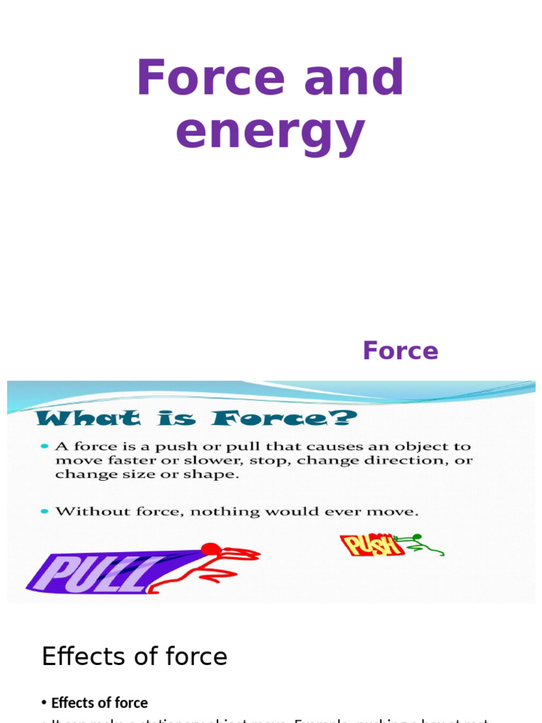 Force and Energy | PDF | Force | Buoyancy