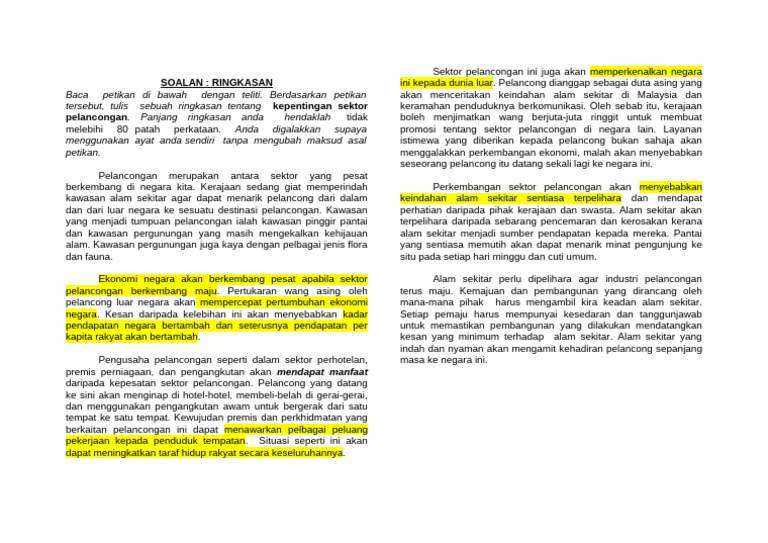 Ringkasan Set 2 - Saiz Kecil | PDF