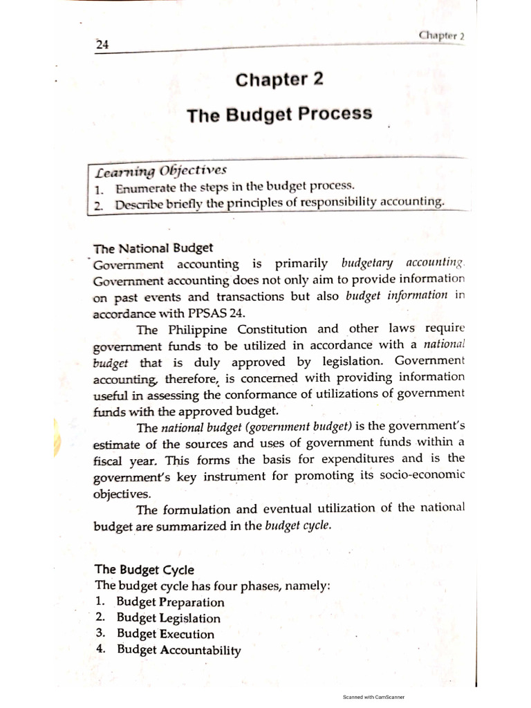 Chapter 2 Budget Process | PDF