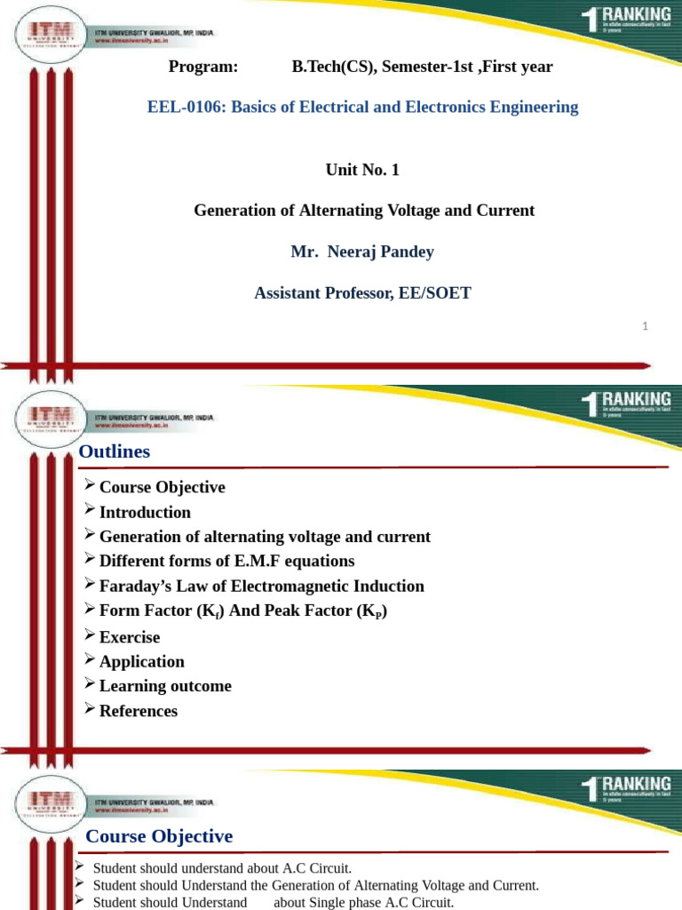Single Phase AC Voltage Generation | PDF | Alternating Current ...
