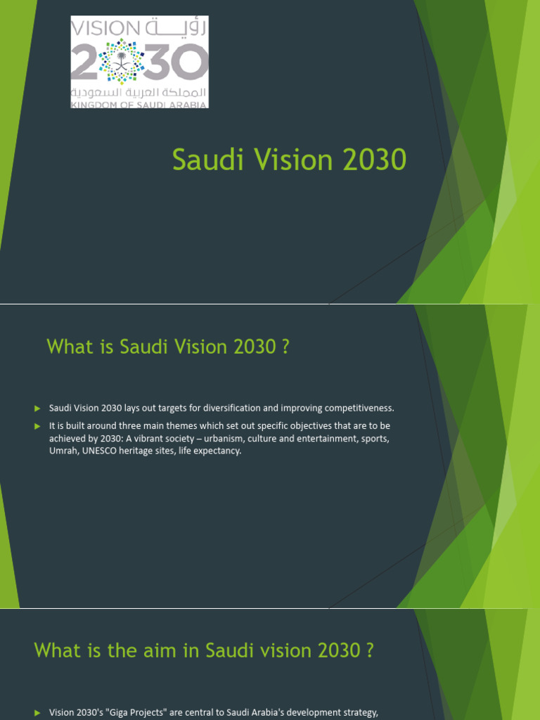 Saudi Vision 2030 Public Speaking | PDF | Business