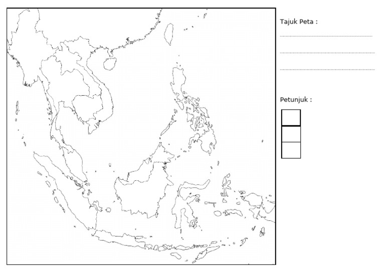 Peta Kosong Negara Asean | PDF