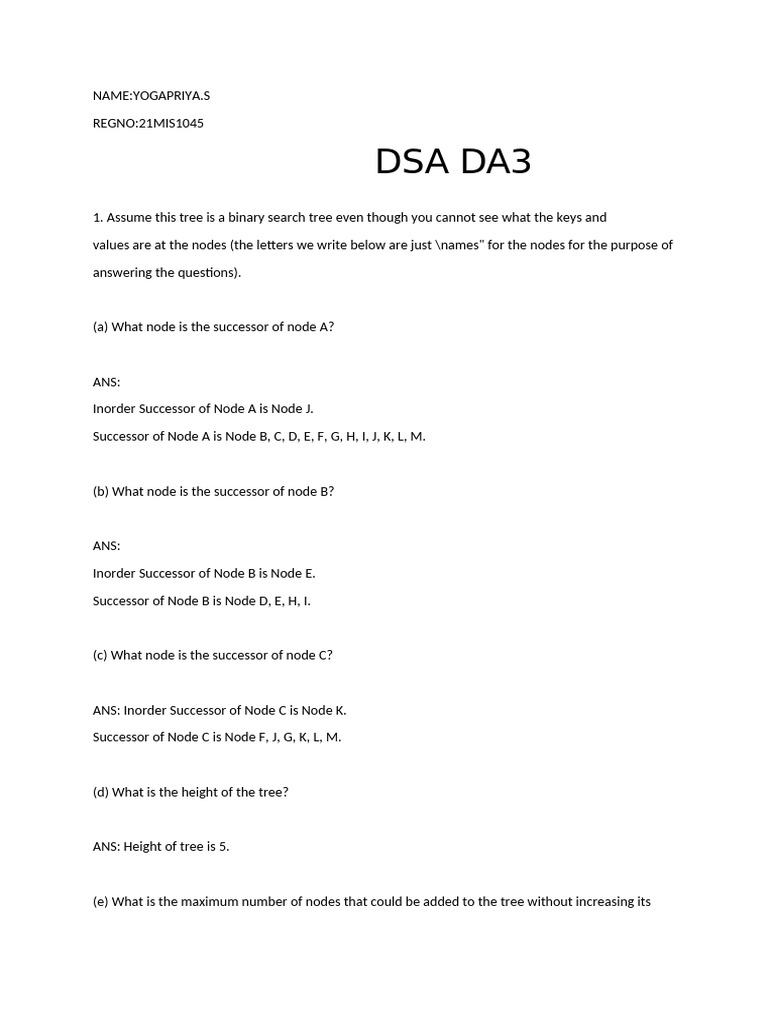 Dsa Da3 | PDF