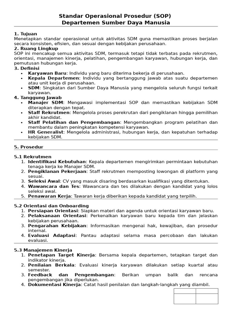 Personalia (Gsop) | PDF | Karier & Perkembangan