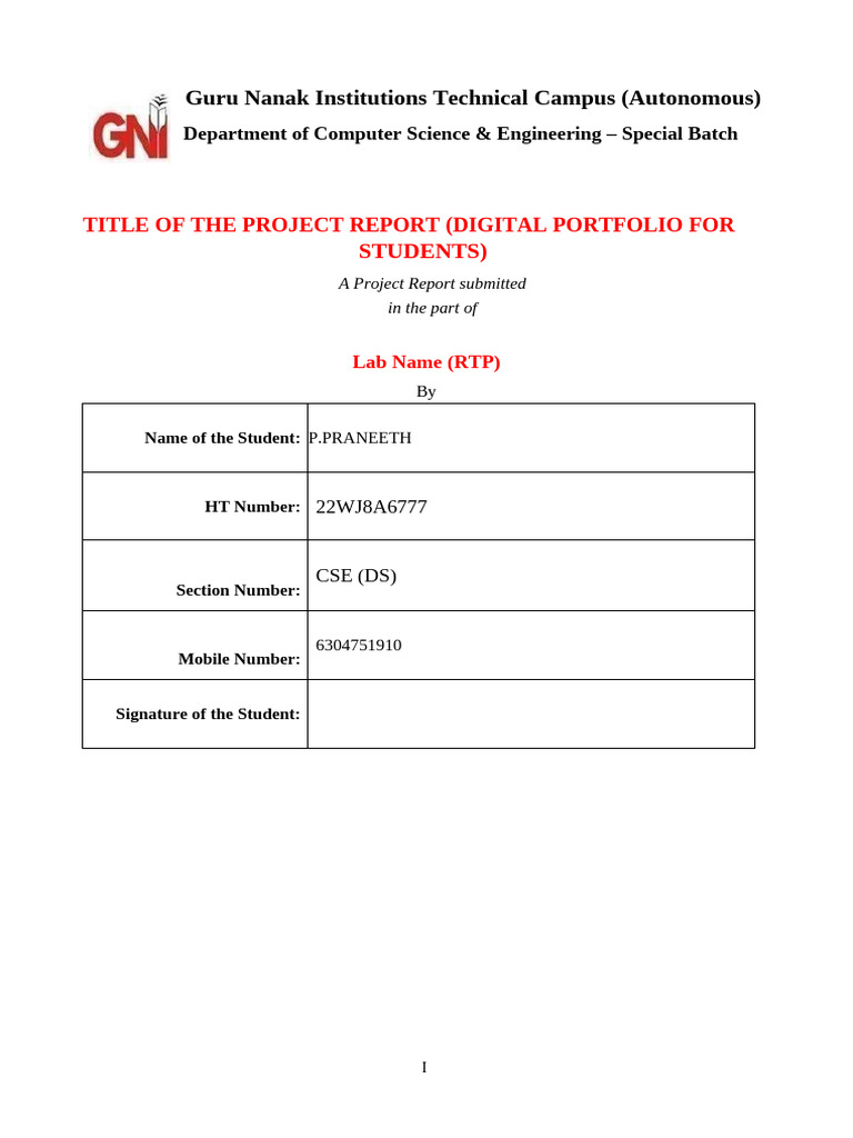 22wj8a05r8 RTP Project | PDF | Learning | Multimedia