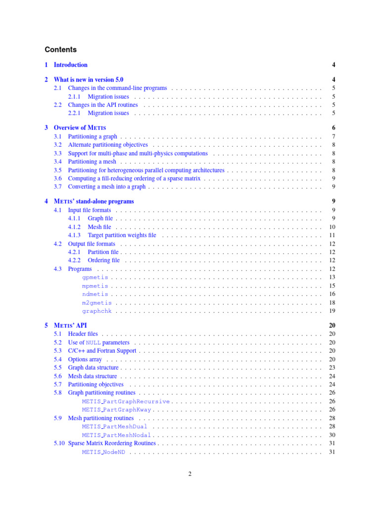 METIS A Software Package For Partitioning Unstructured Graphs, Partitioning Meshes, and ...