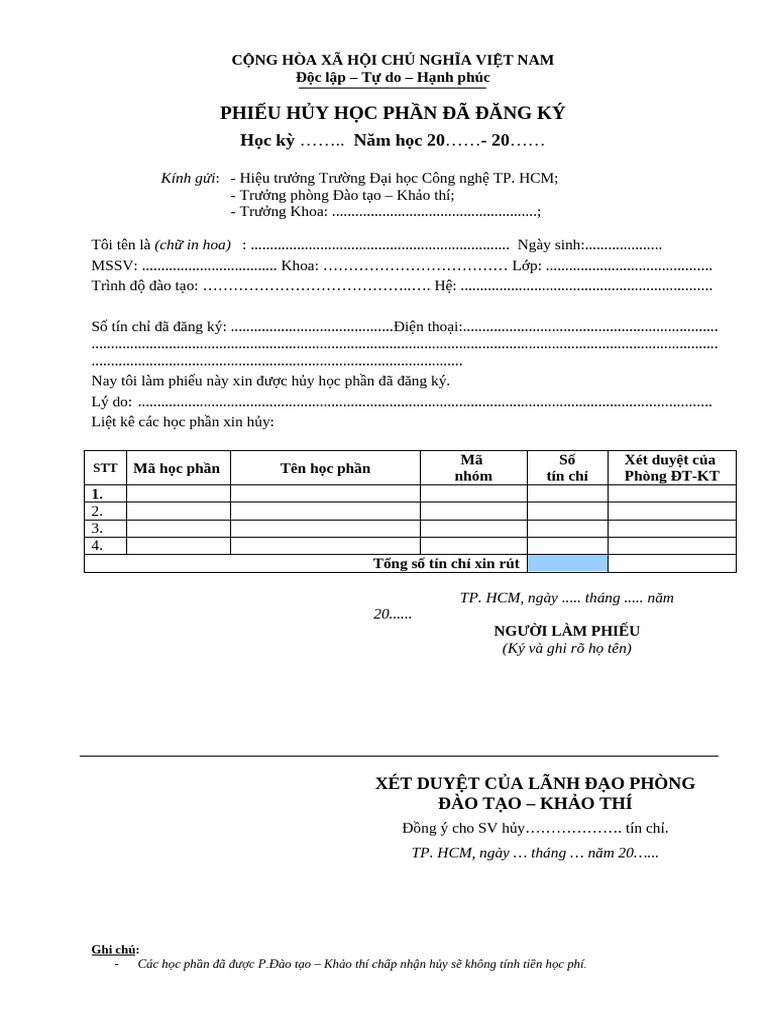 1050046304phieu Huy Hoc Phan Da Dang Ky | PDF