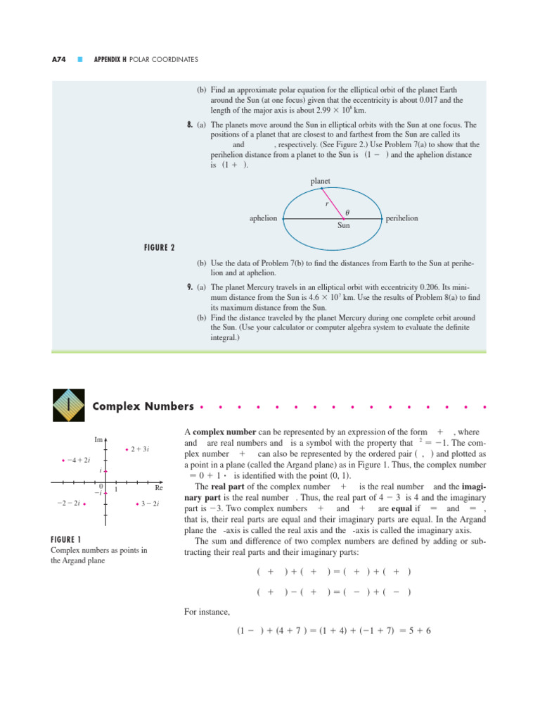 Lec 3-4 Complex Numbers | PDF | Apsis | Complex Number
