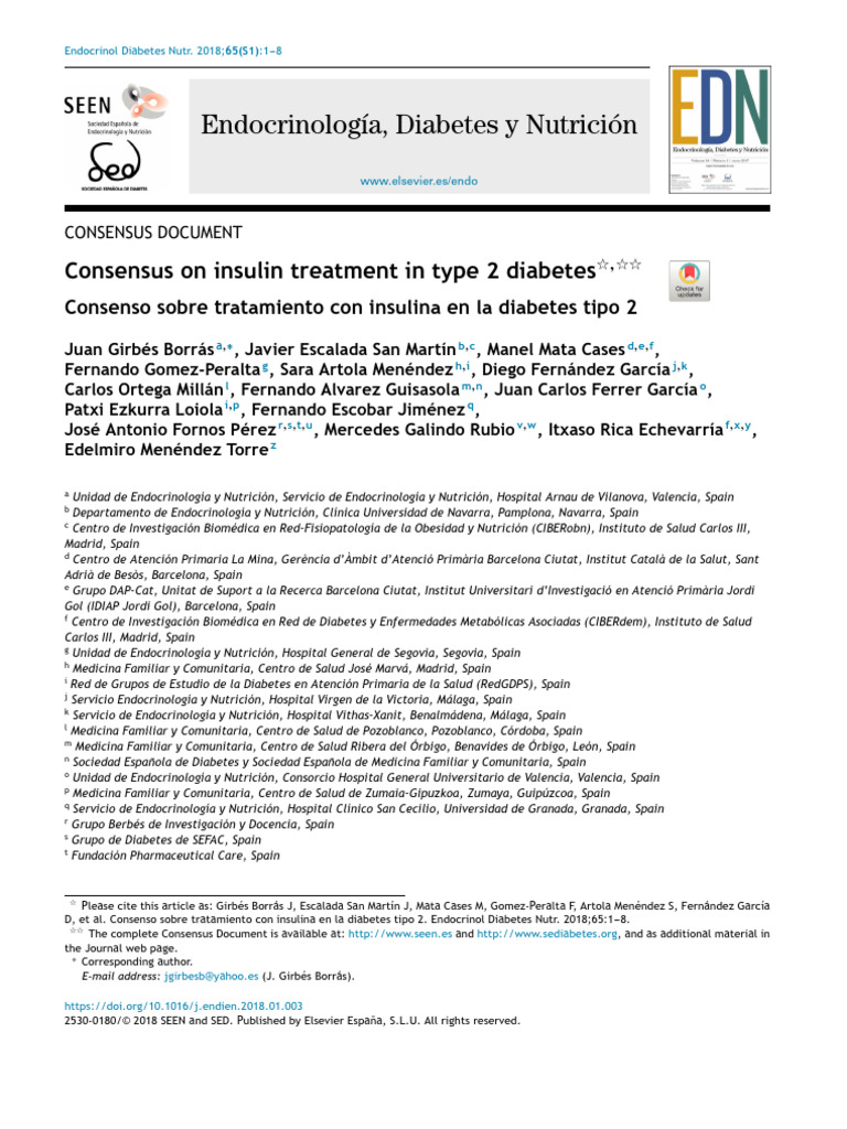 Insulin Treatment Consensus for T2DM | PDF | Insulin | Disorders Of ...