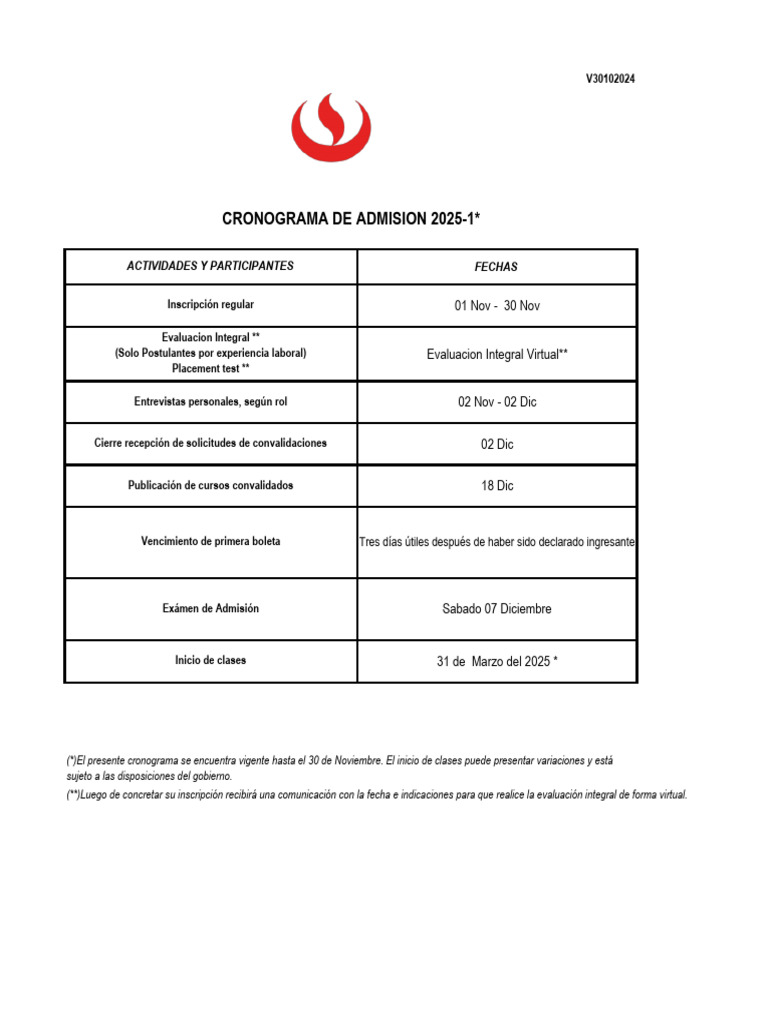 Cronograma Epe 202501 - G3 | PDF