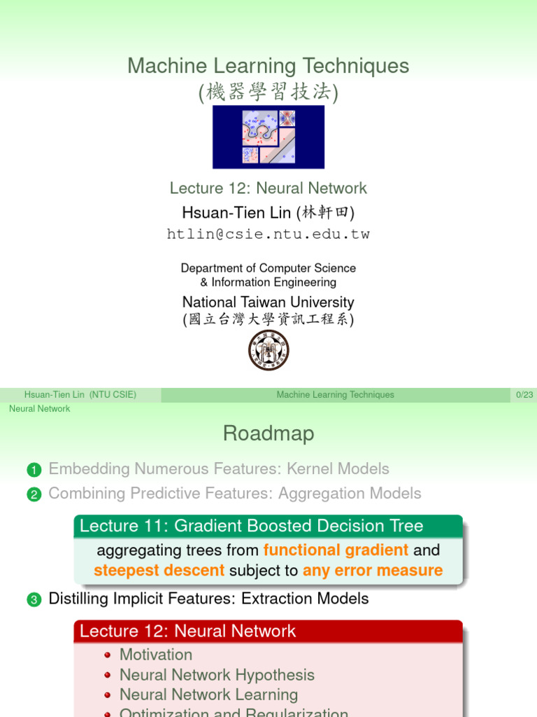 212_handout | PDF | Artificial Neural Network | Machine Learning