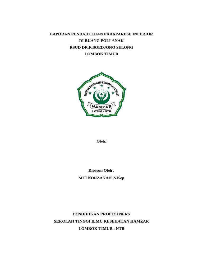 LP Paraparese Inferior by Anggun | PDF