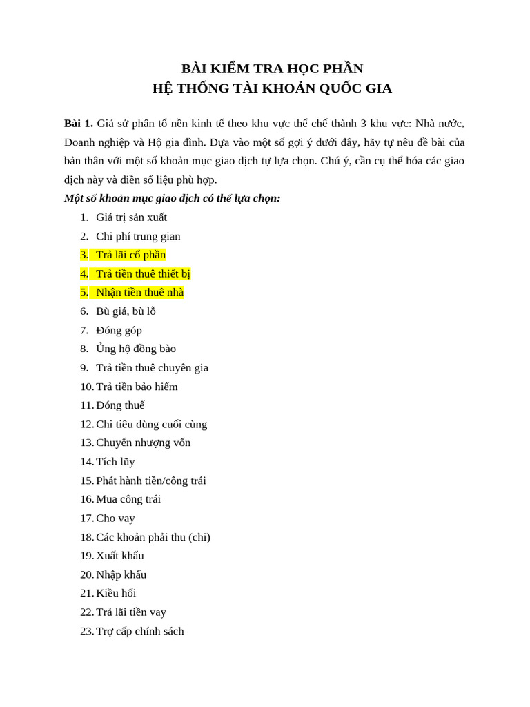 SNA - Bai Kiem Tra | PDF