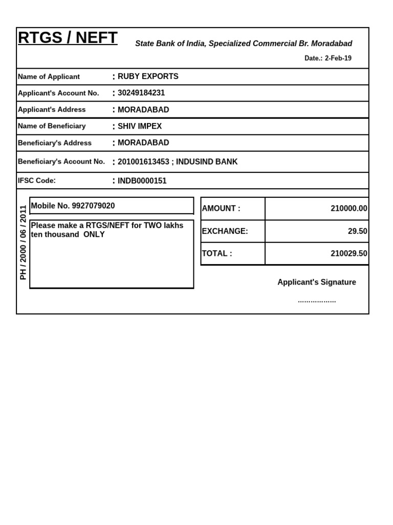 Shiv Impex Indusind - Ruby Exports | PDF