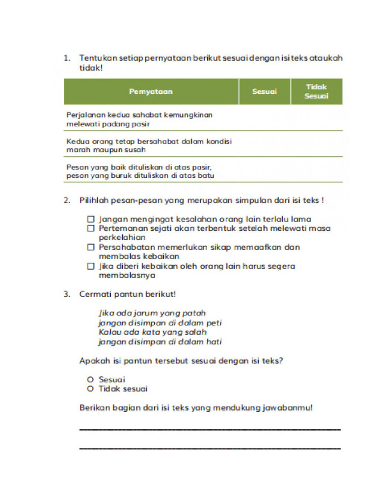 Memahami Bacaan Isi Bacaan2 | PDF