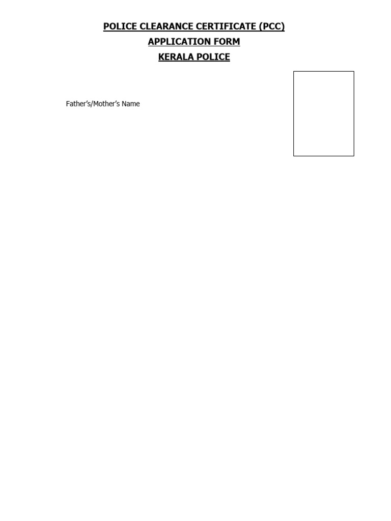 kerala-police-pcc-police-clearance-certificate-applicaton | PDF ... kerala-police-pcc-police-clearance-certificate-applicaton | PDF ...