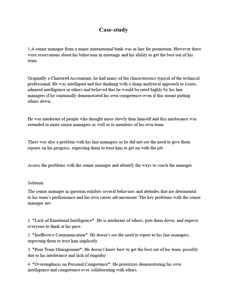 shrm case study | PDF | Performance Appraisal | Mindset