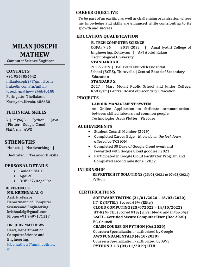 Computer Science Graduate Profile | PDF | Computing