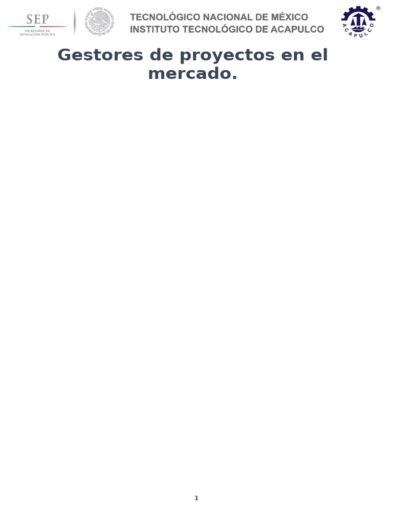 Gestores de Proyectos en El Mercado | PDF | Tipografía | Escritura